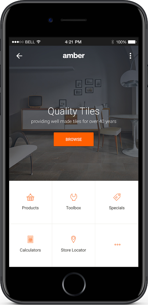 Amber Tiles Mobile App Development Project | Appetiser