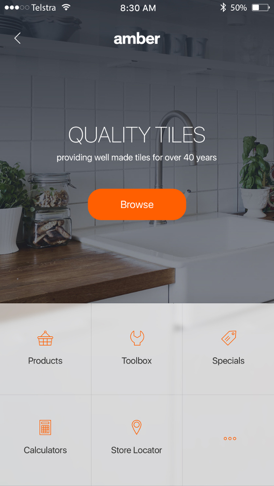 Amber Tiles Mobile App Development Project | Appetiser